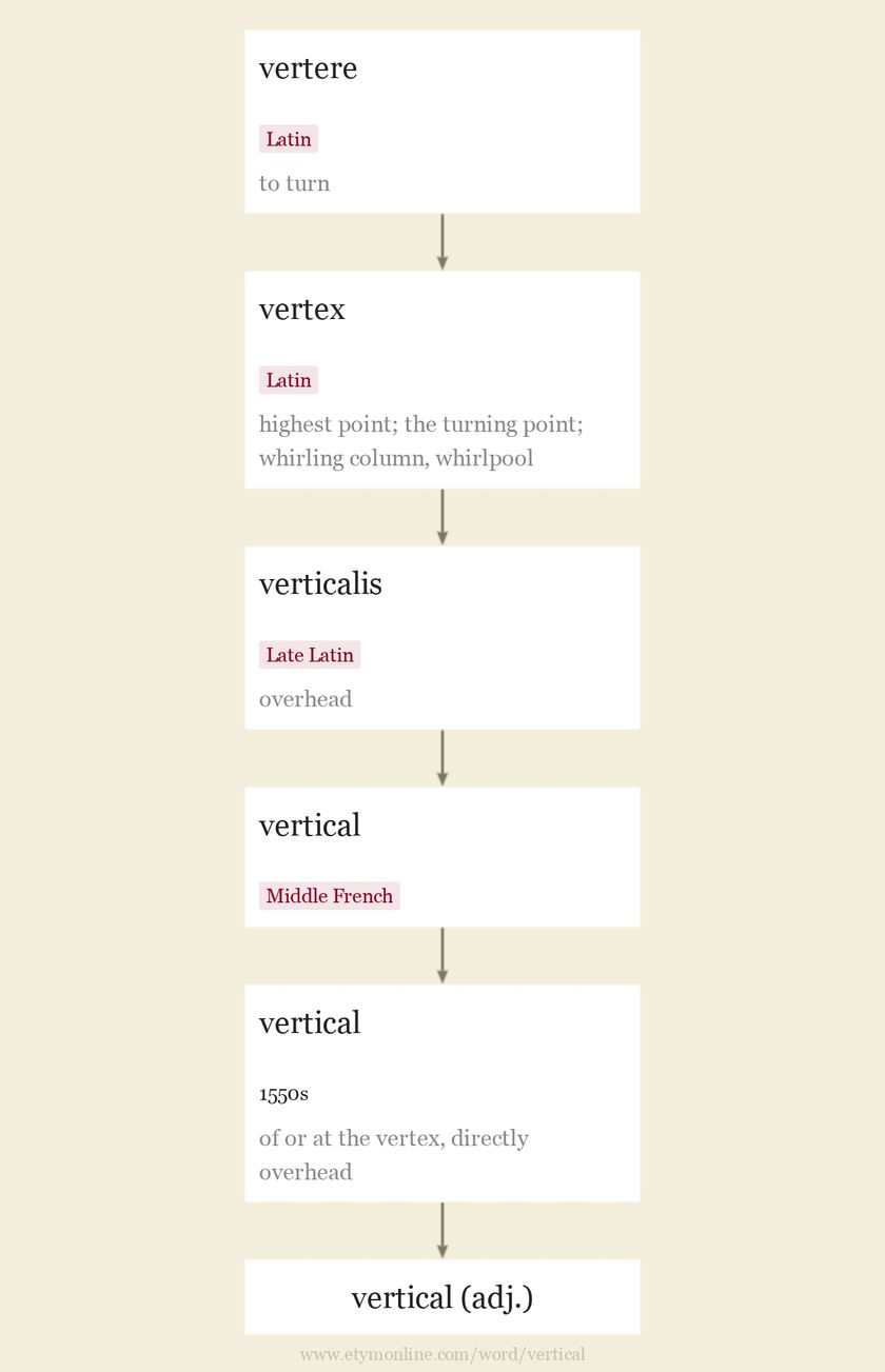 vertical | Etymology of vertical by etymonline